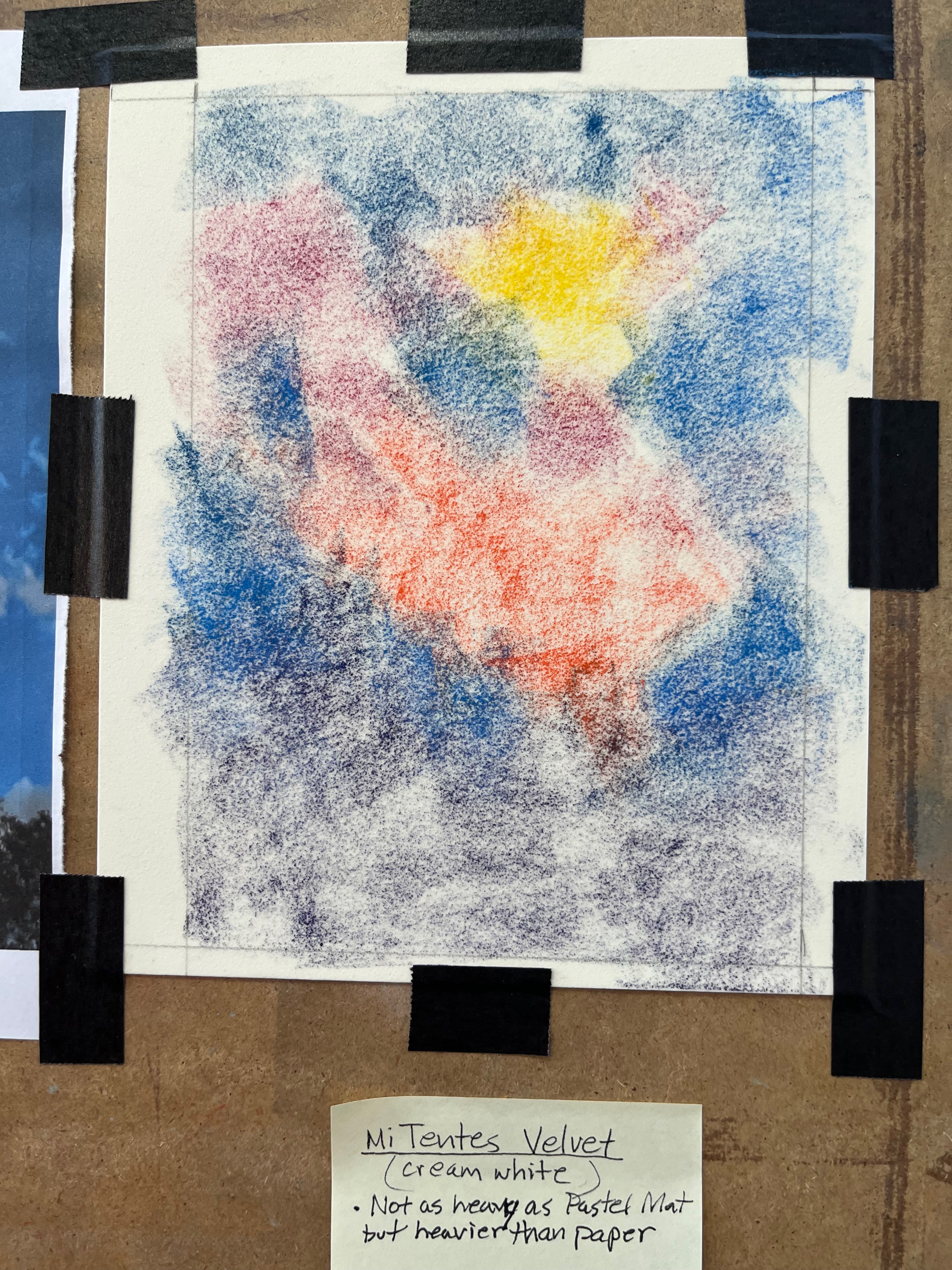 Comparison of PastelMat and Mi-Teintes Canson Velvet Papers by Debbie ...